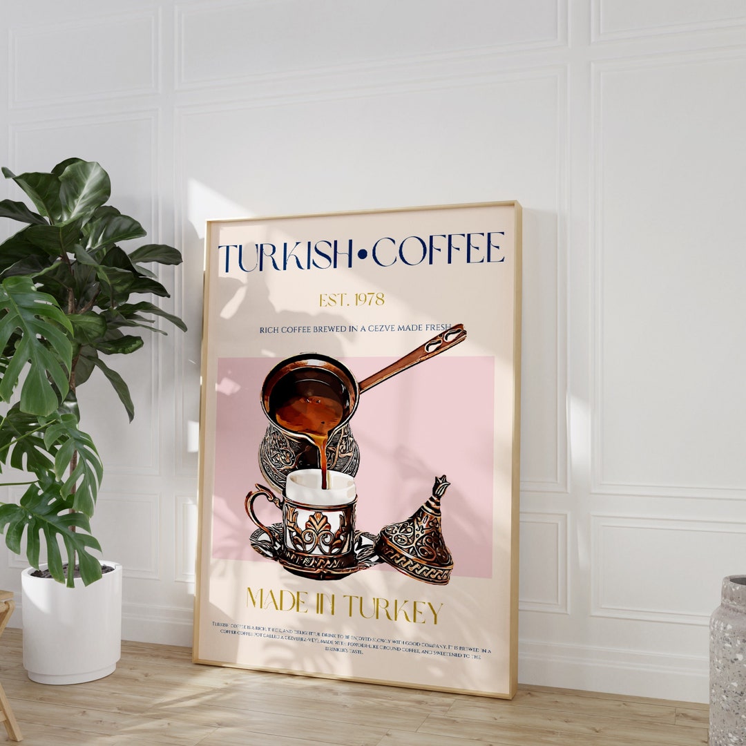 Turkish Coffee Print, DIGITAL DOWNLOAD, Downloadable Print, Turkey ...