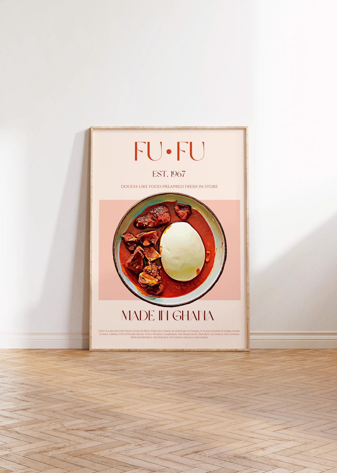 Fufu Print, PHYSICAL PRINT, Mid Century Modern, Exhibition Poster ...