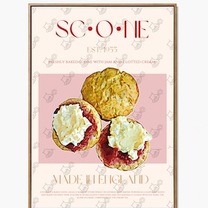 Scone Wall Art, Digital Download, Large Printable Art, Mid Century ...