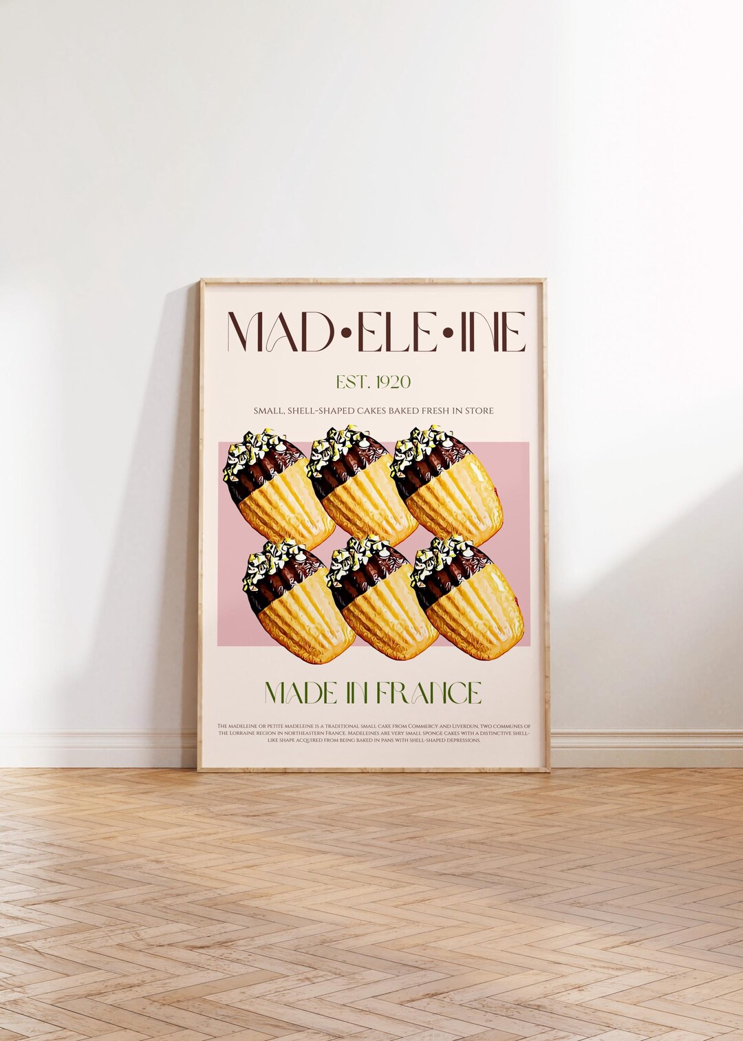 Madeleine Print, PHYSICAL PRINT, Mid Century Modern, Exhibition Poster ...