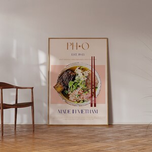 Pho Print, DIGITAL DOWNLOAD, Large Printable Art, Mid Century Modern ...