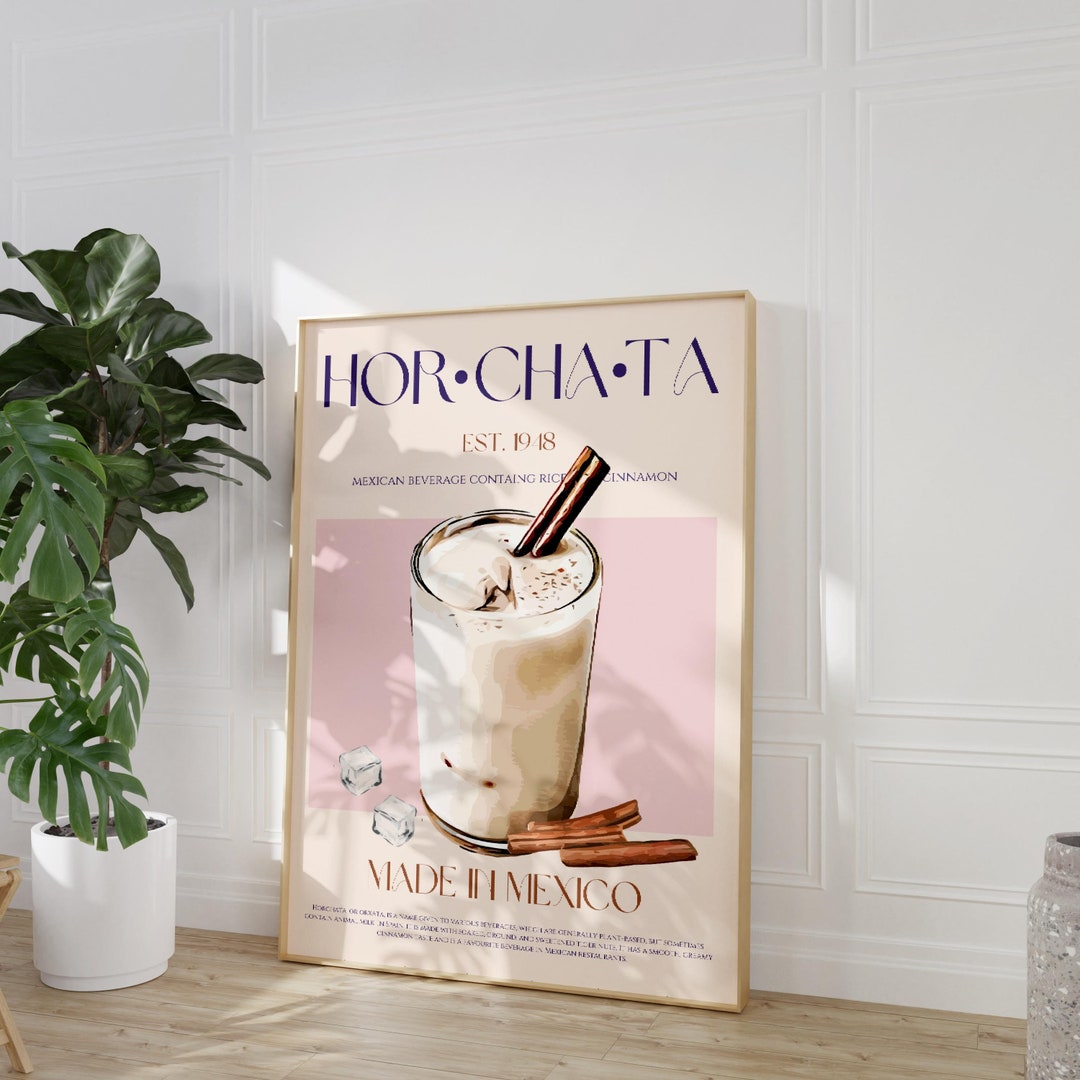 Horchata Print, Digital Download, Downloadable Print, Mid Century ...