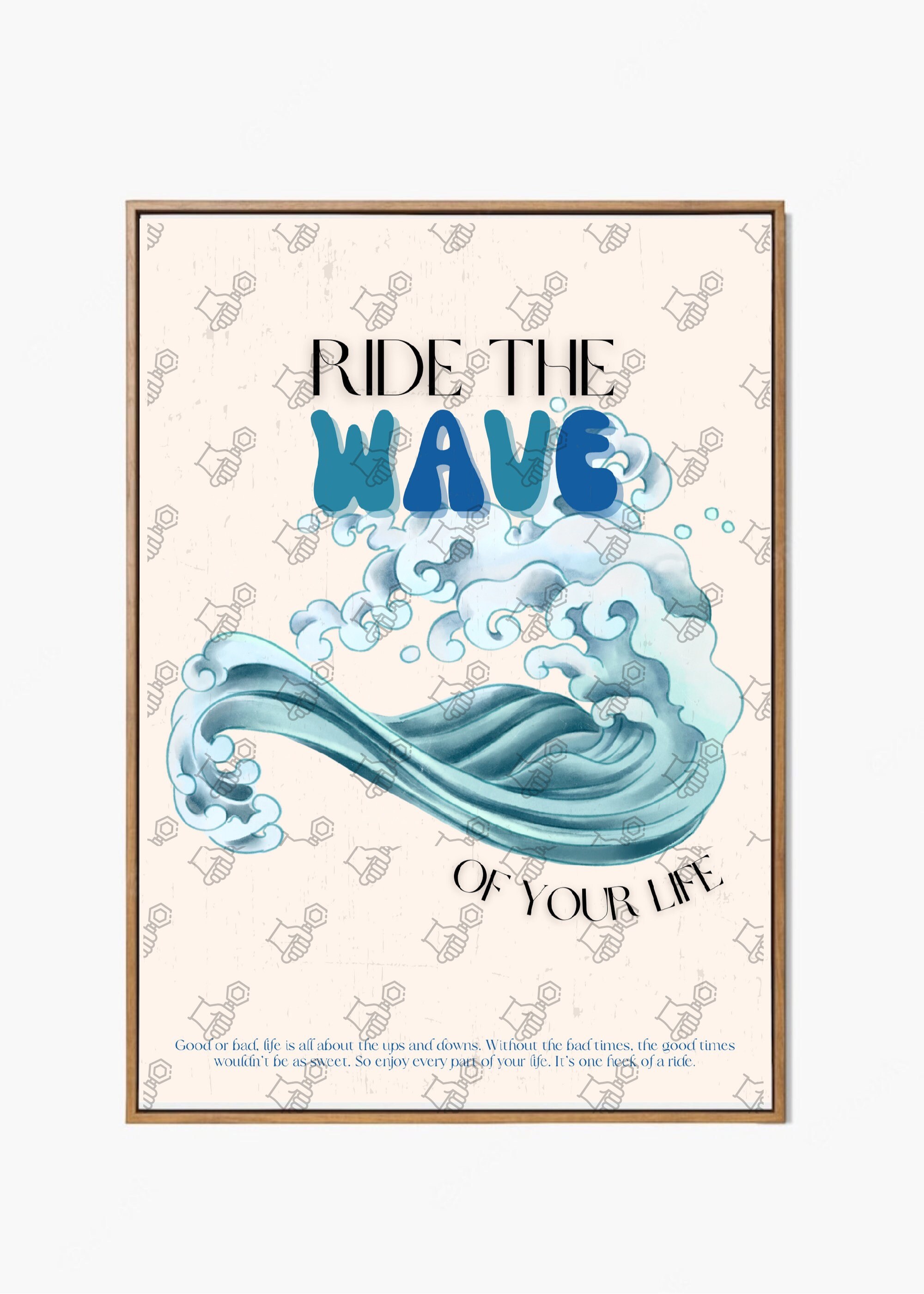 Retro Wave Print Mid Century Modern Retro Ad Print Digital - Etsy