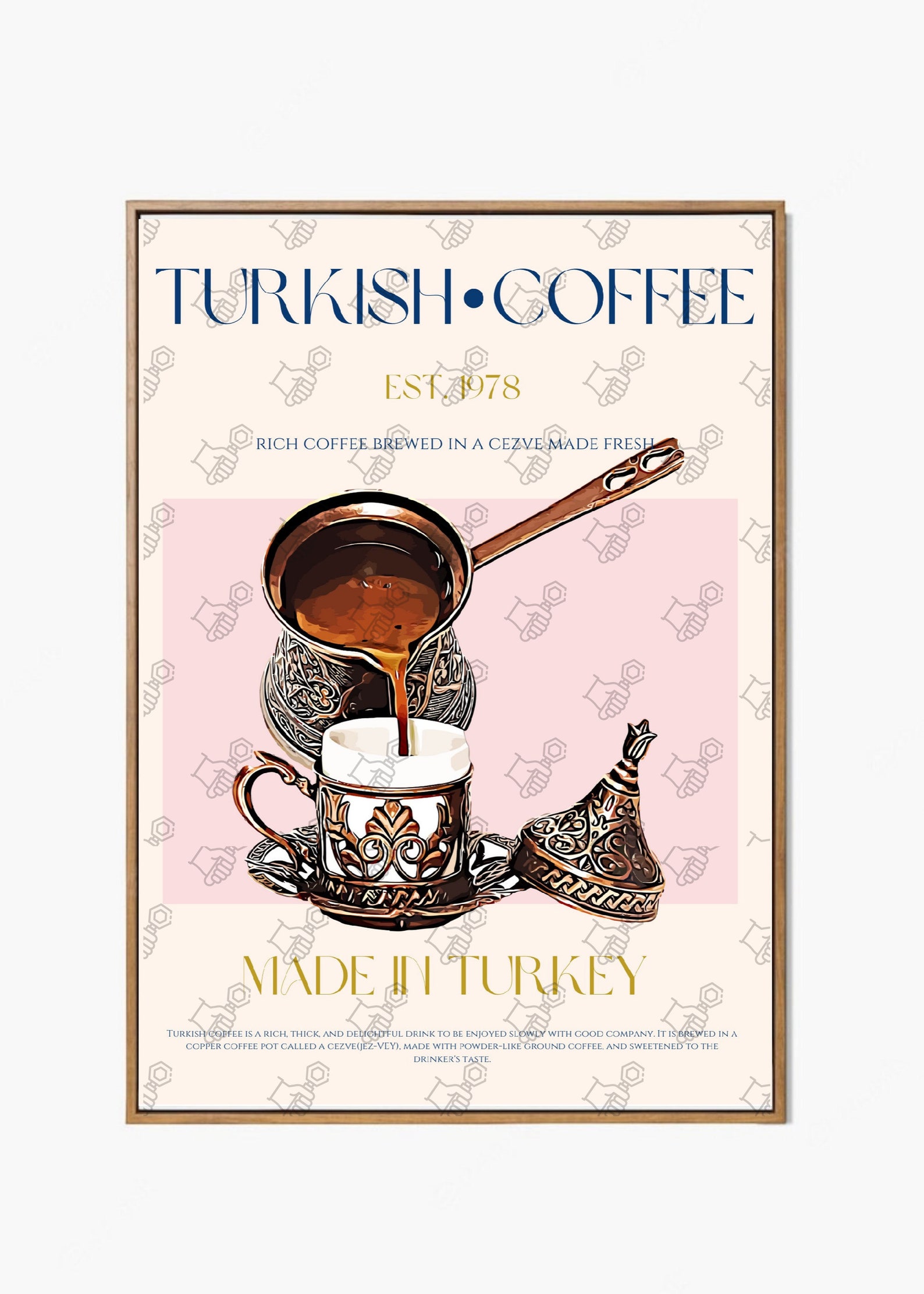 Turkish Coffee Print, Digital Download, Downloadable Print, Turkey ...