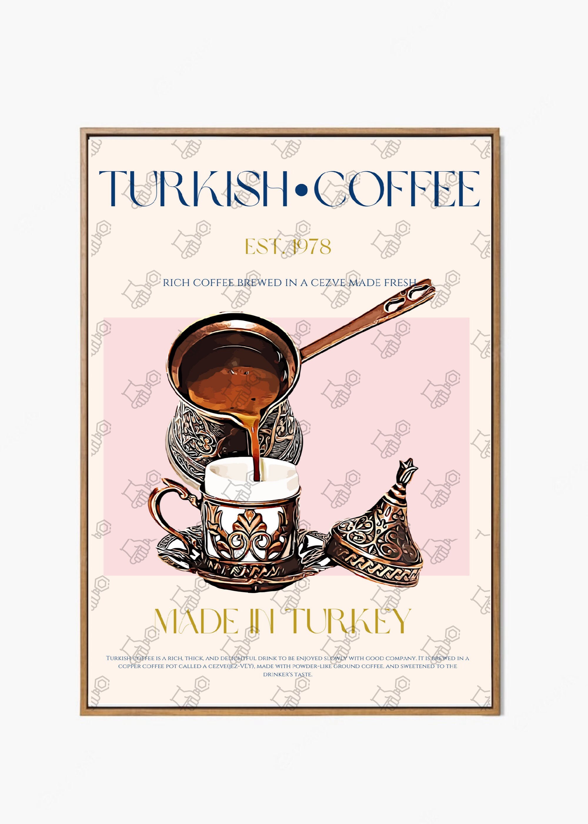 Turkish Coffee Print, DIGITAL DOWNLOAD, Downloadable Print, Turkey ...