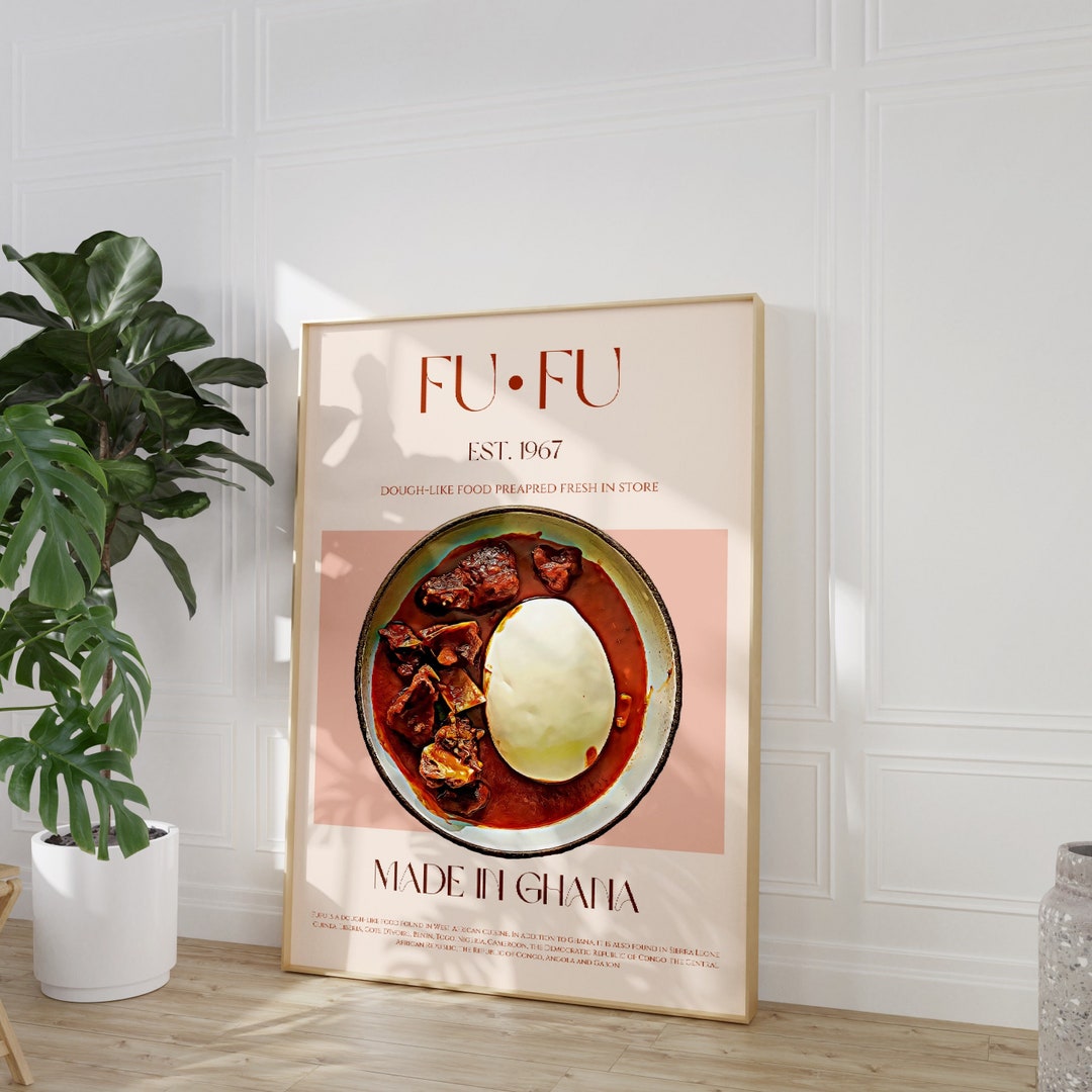 Fufu Print, DIGITAL DOWNLOAD, Large Printable Art, African Food Art ...