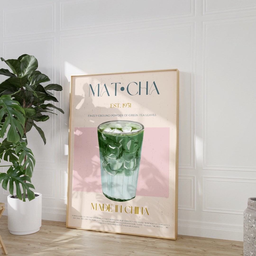 Matcha Poster Exhibition Poster China Tea Retro Print - Etsy