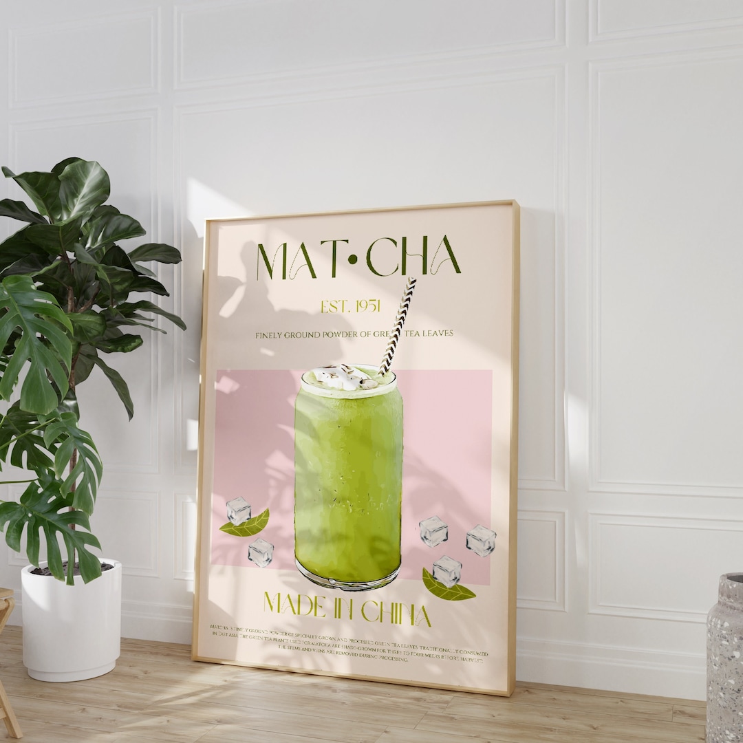 Matcha Poster, Exhibition Poster, China Tea, Retro Print, Large ...
