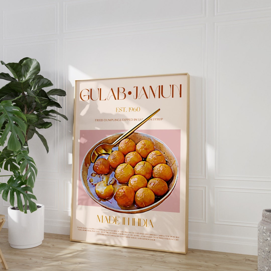Gulab Jamun Print, Indian Food, Digital Download, Downloadable Print ...