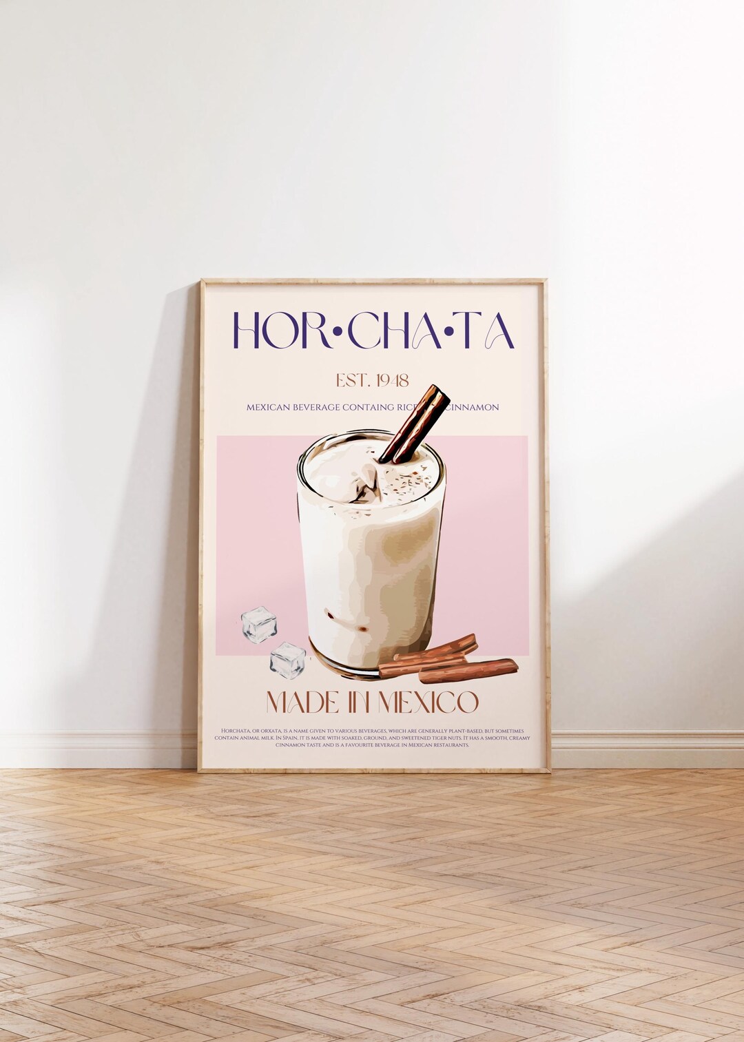 Horchata Print, PHYSICAL PRINT, Mid Century Modern, Exhibition Poster ...