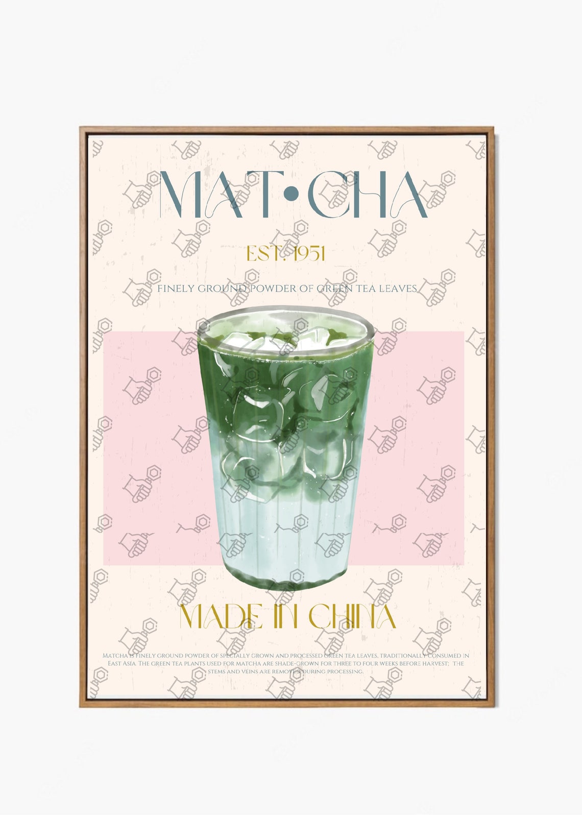 Matcha Poster Exhibition Poster China Tea Retro Print - Etsy