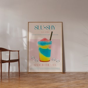 Slushy Print, Digital Download, Printable Art, Mid Century Modern ...