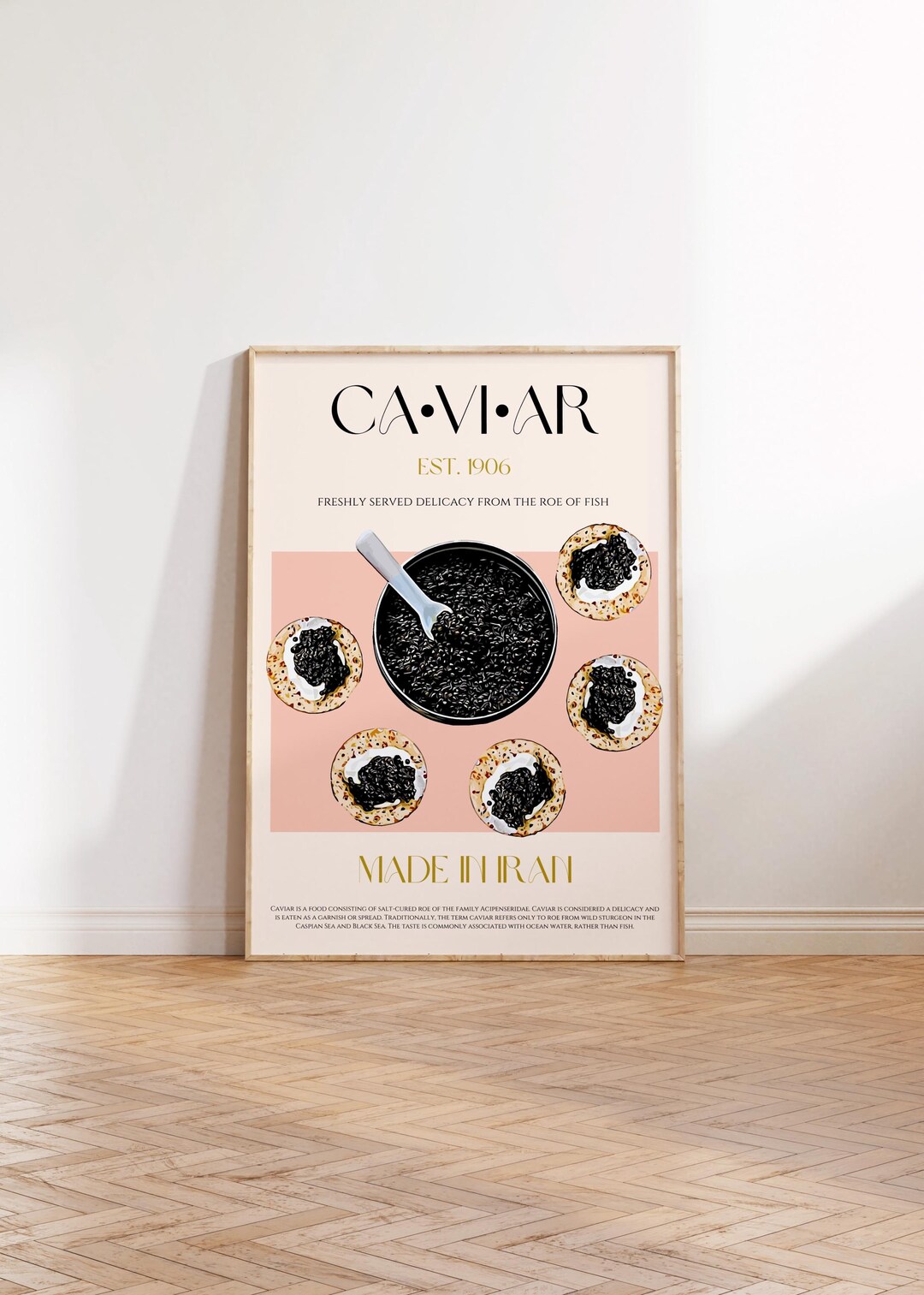 Caviar Print, PHYSICAL PRINT, Mid Century Modern, Exhibition Poster ...