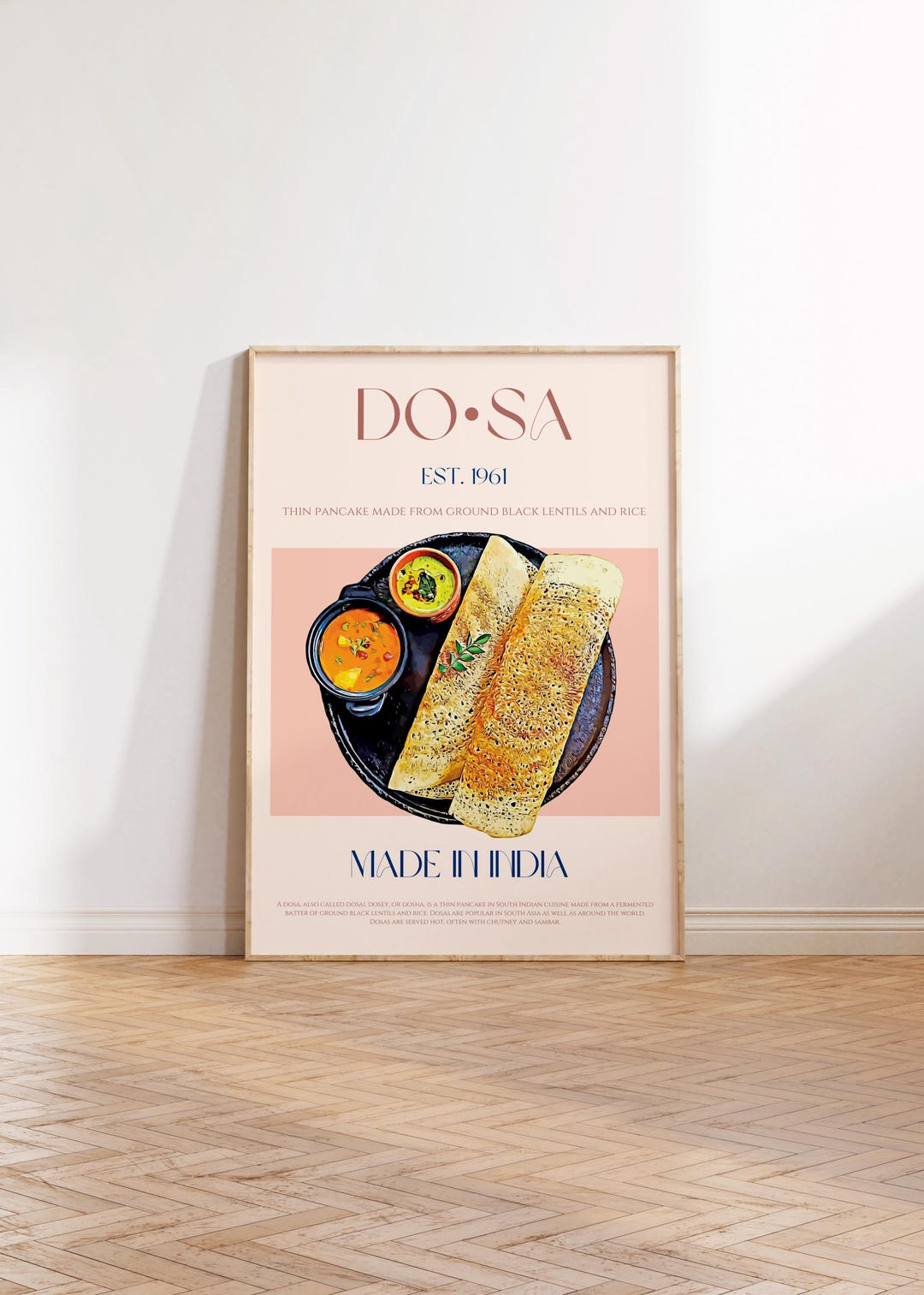 Dosa Print, PHYSICAL PRINT, Mid Century Modern, Exhibition Poster ...