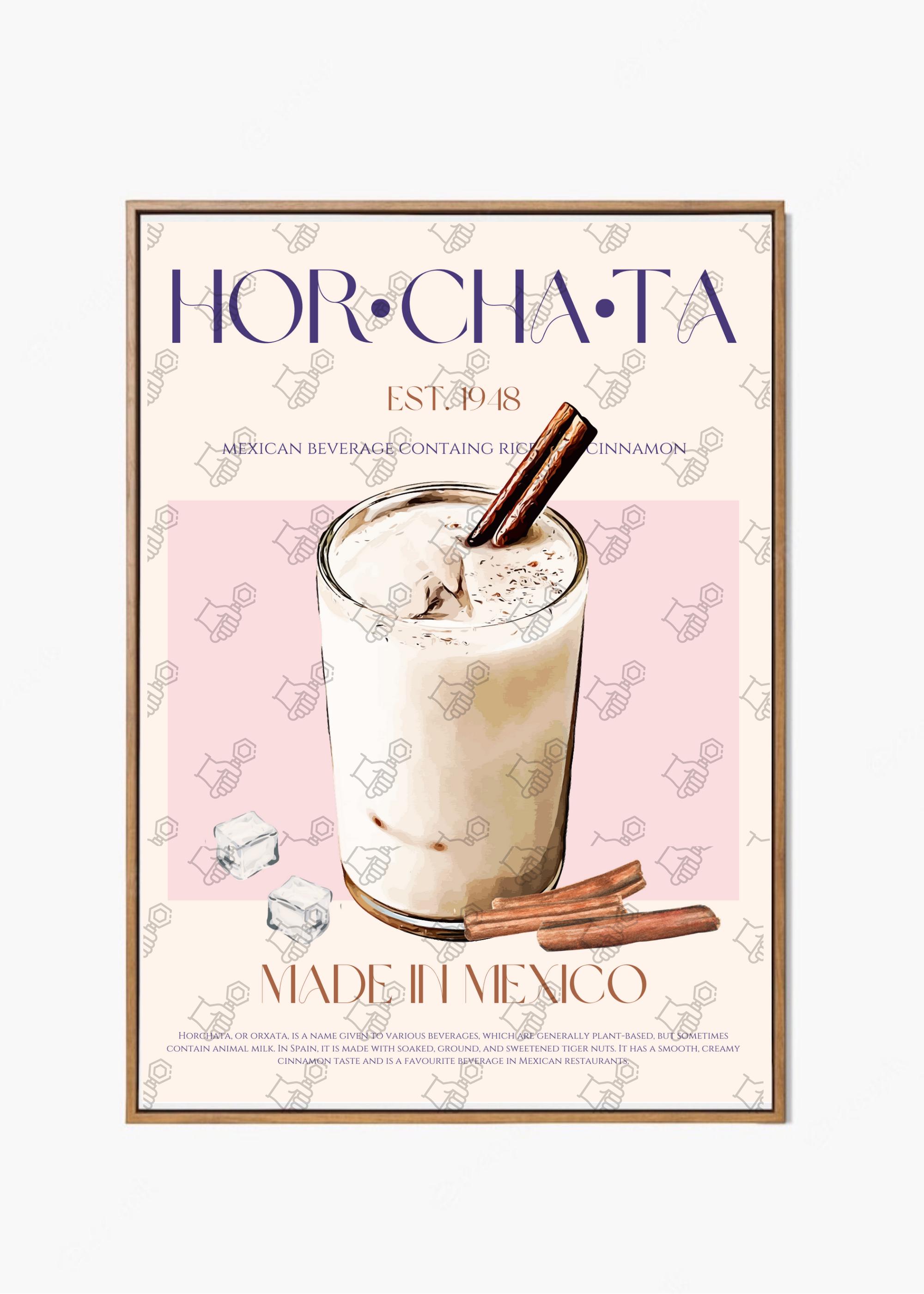 Horchata Print, DIGITAL DOWNLOAD, Downloadable Print, Mid Century ...