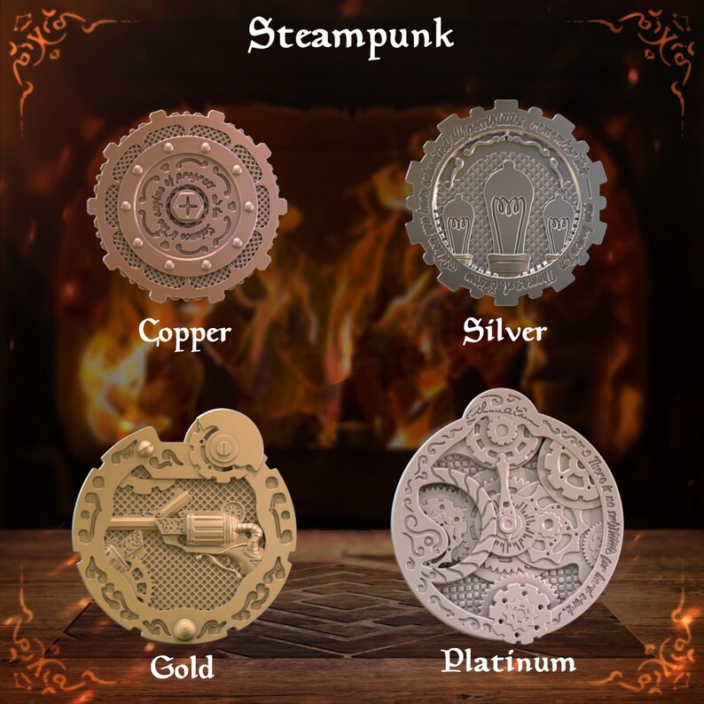 3D Printed Coins - Etsy