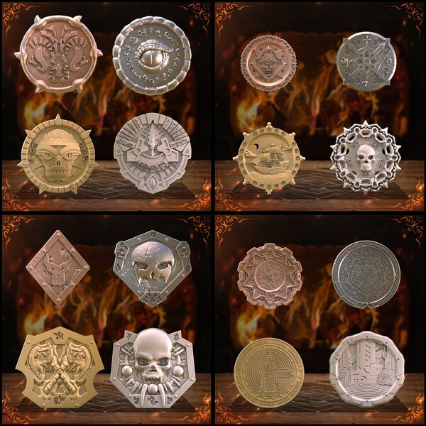 3d Resin Printed Coins - Etsy