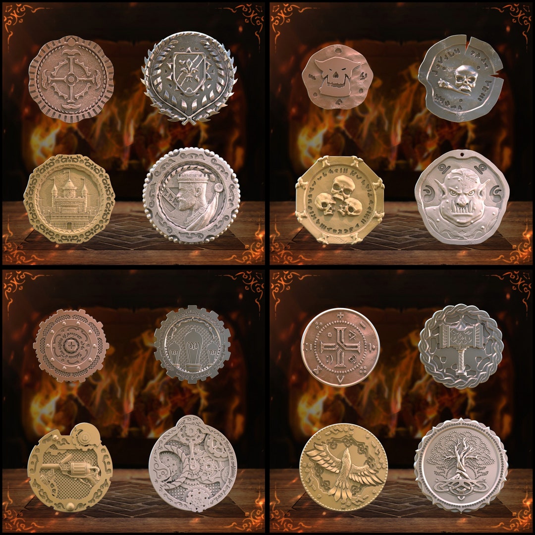 3D Printed Coins - Etsy