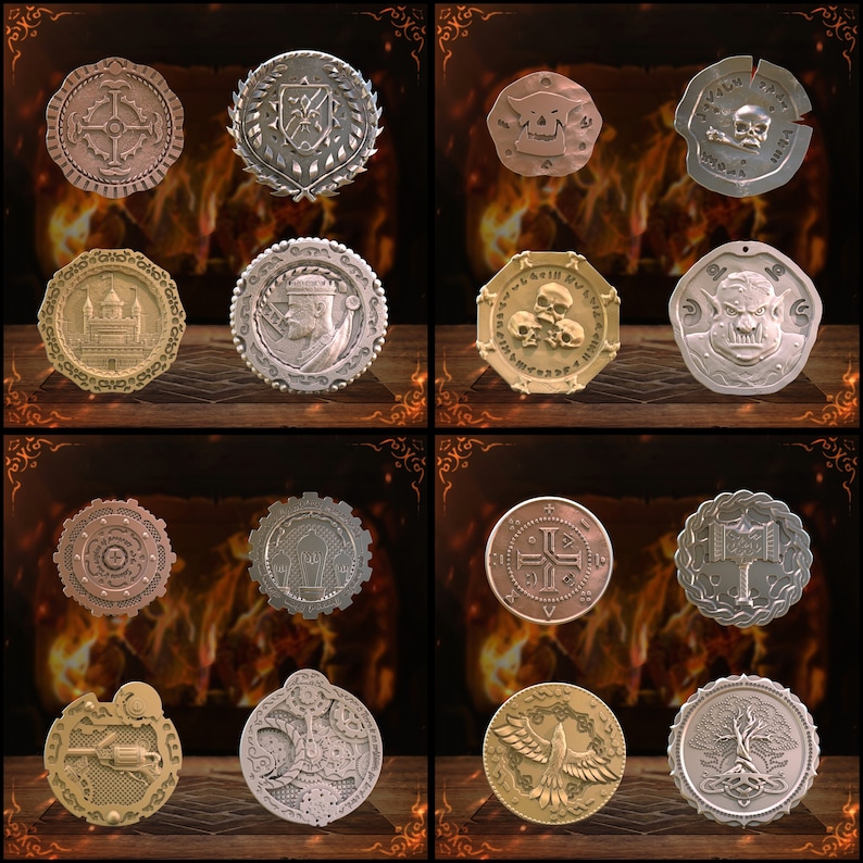 3D Printed Coins - Etsy