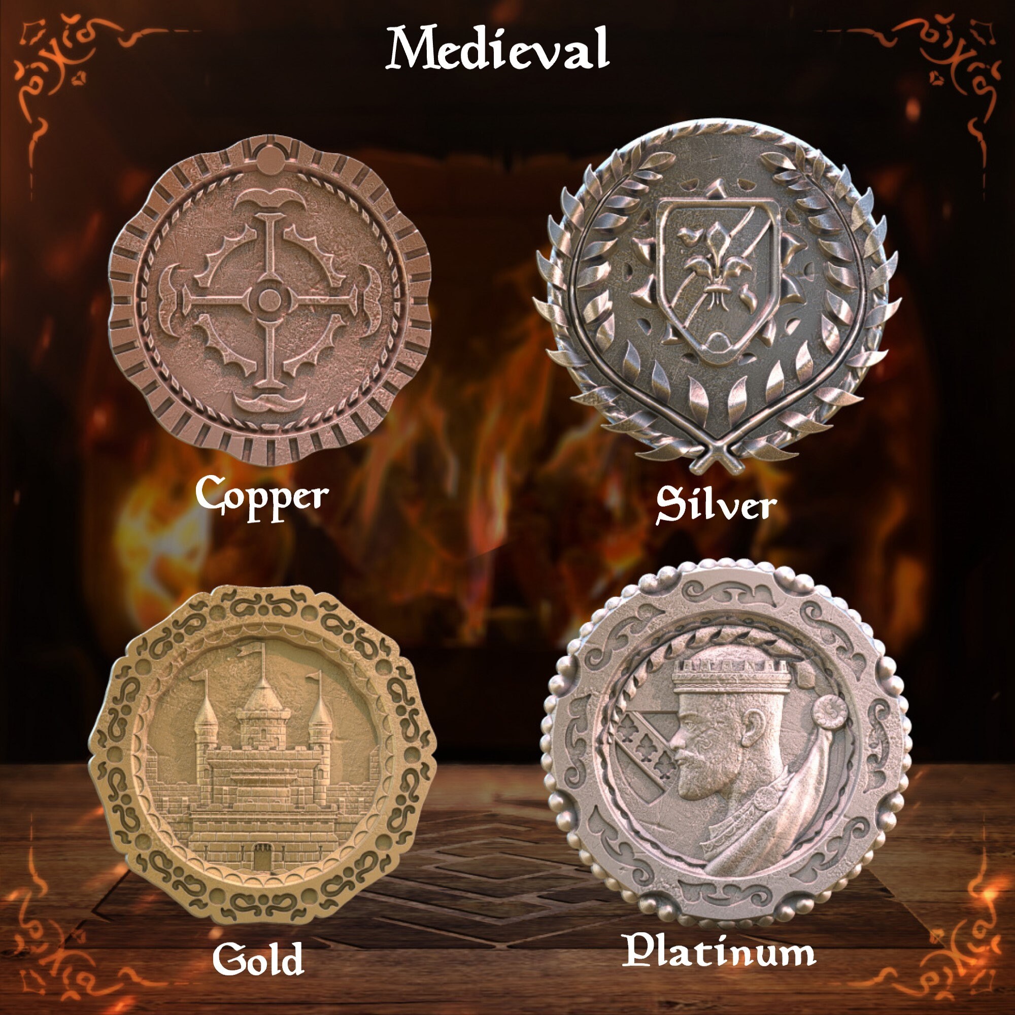 3D Printed Coins - Etsy