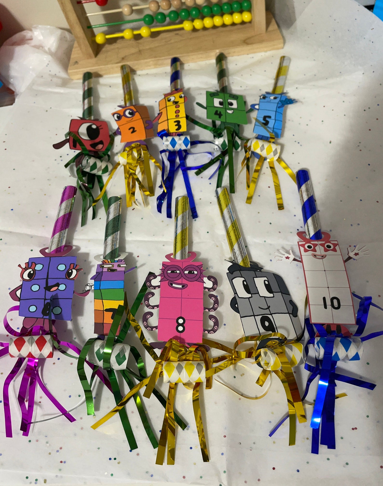 Number Block Blowouts Number Block Birthday Number Block - Etsy