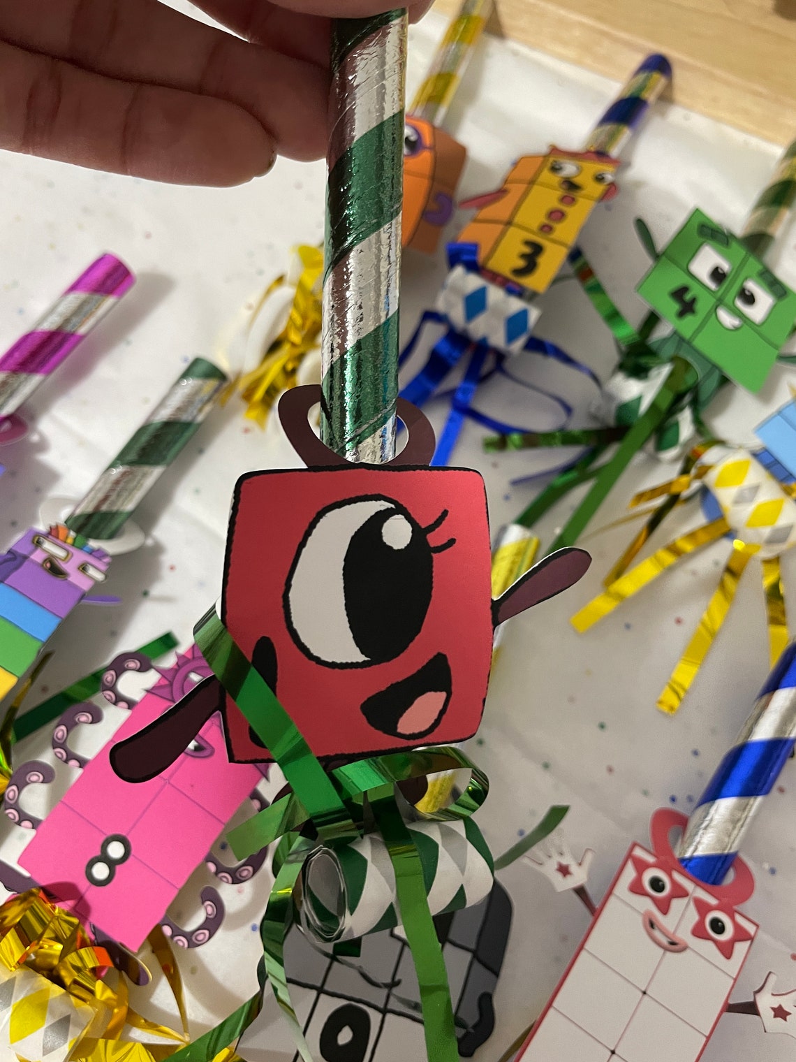 Number Block Blowouts Number Block Birthday Number Block - Etsy