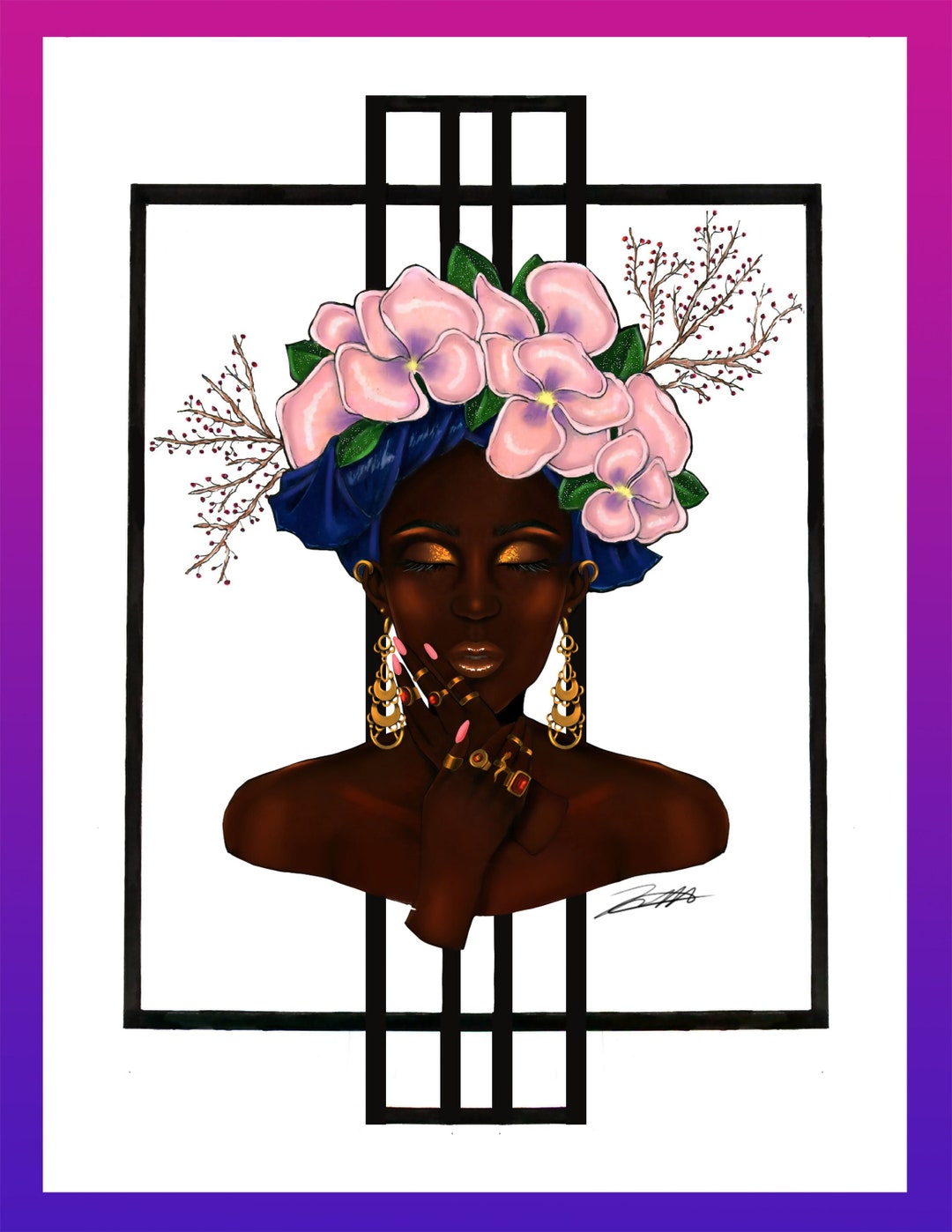Abuk Goddess Black Woman Art Black Art Print Black Girl - Etsy