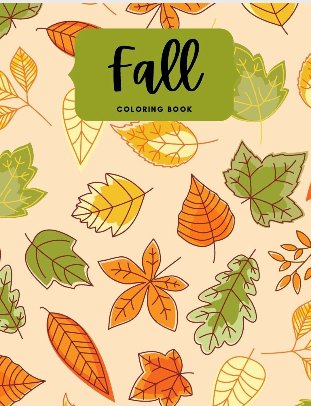 Fall Coloring Book/ Digital Download - Etsy