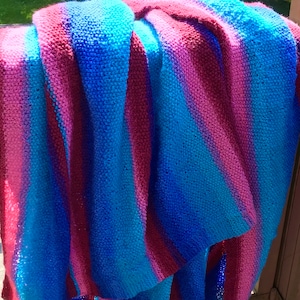 Soft Rainbow Blanket - Etsy