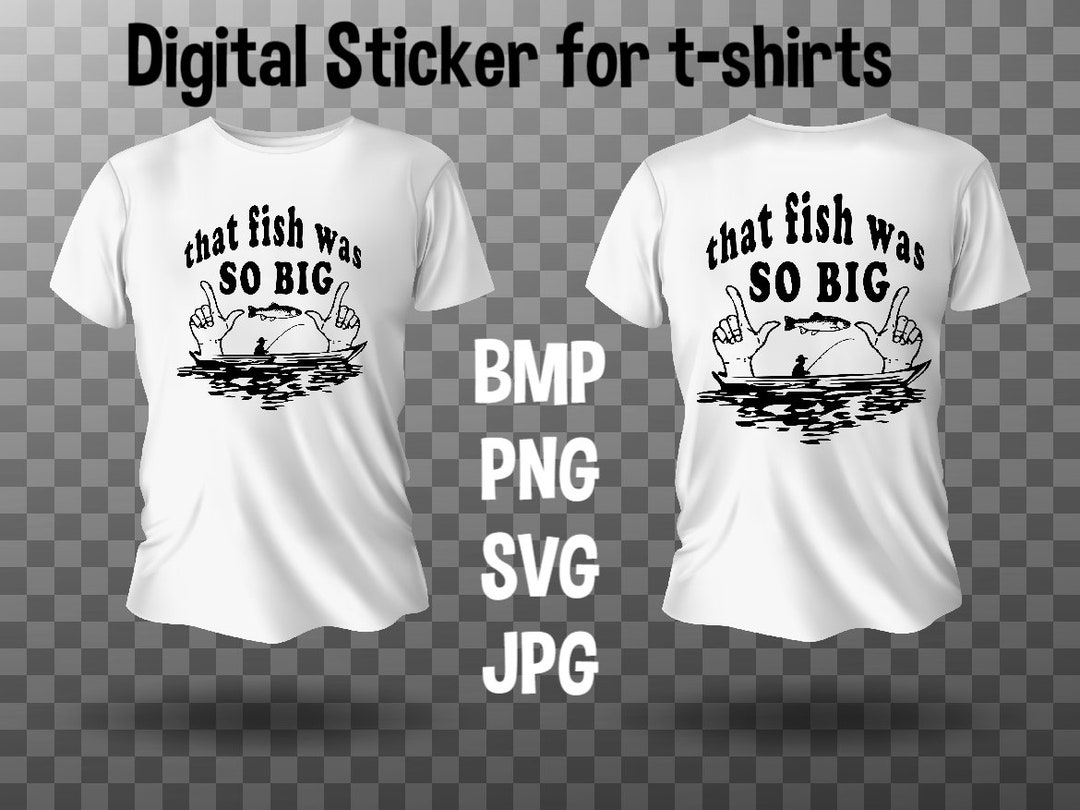 Fisherman Digital Sticker | BMP, SVG, PNG Sticker for T-shirt, Cnc ...