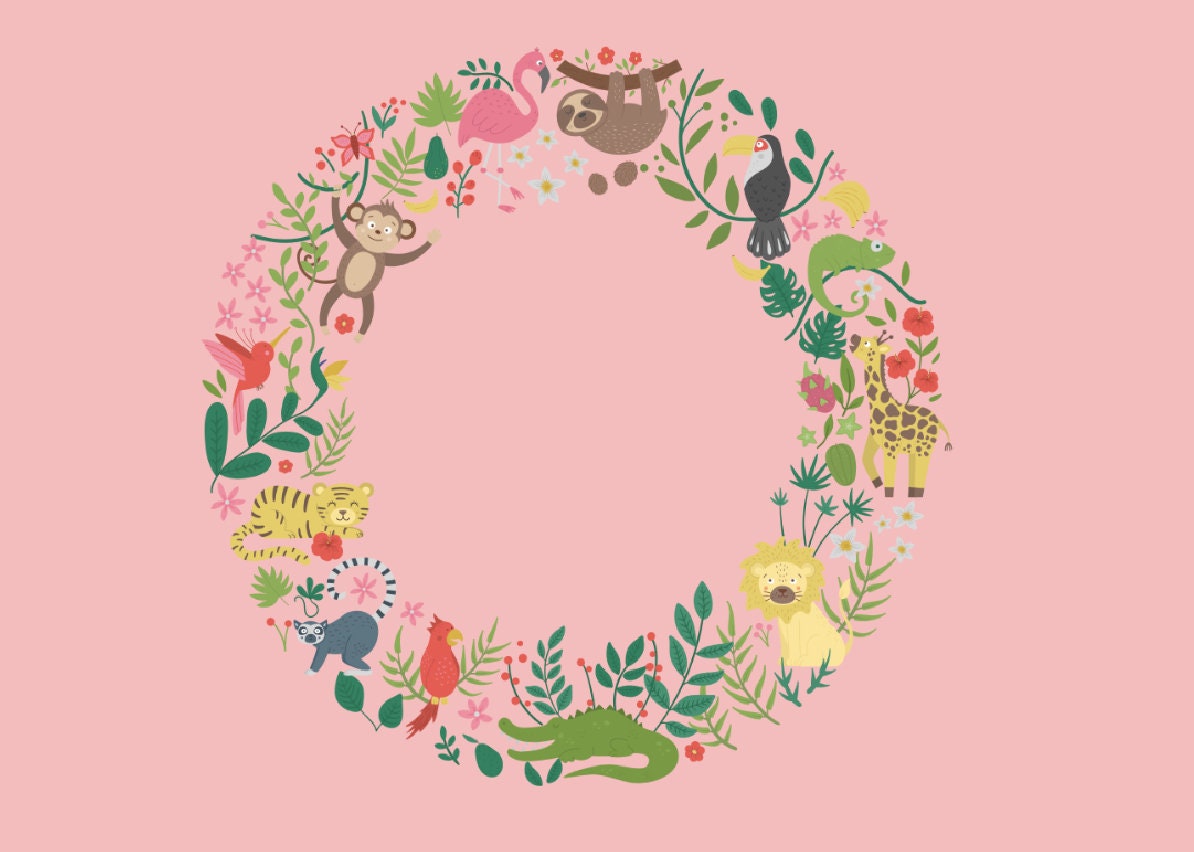 25 Cute Animals Digital Stickers PNG Cropped PRINTABLE STICKERS Cute ...