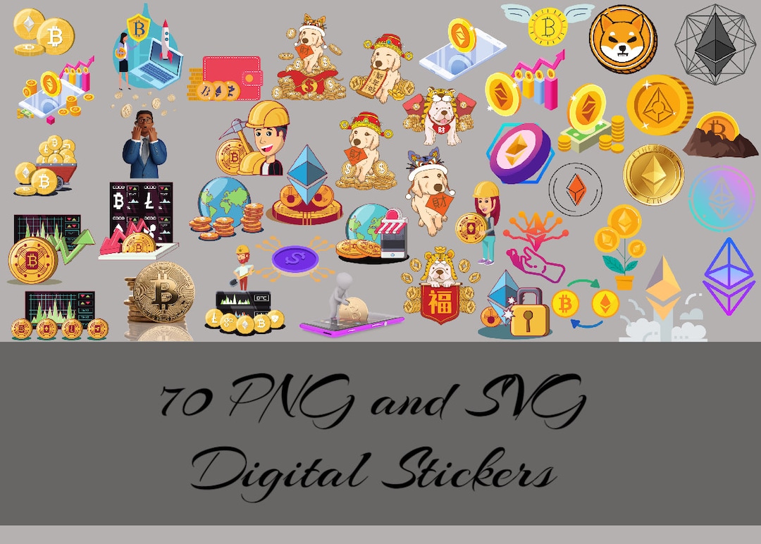 70 Cryptocurrencies, Digital Currency, Crypto Icons PNG & SVG | Instant ...