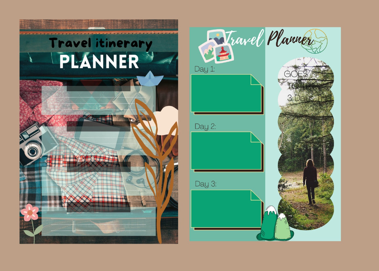 Printable Summer Vacation Planner, Trip Itinerary Planner, Digital ...