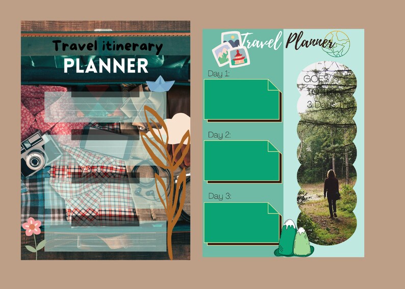 Printable Summer Vacation Planner, Trip Itinerary Planner, Digital ...