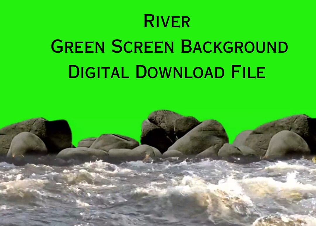 River Green Screen | Animated River | Green Screen Background, Digital ...