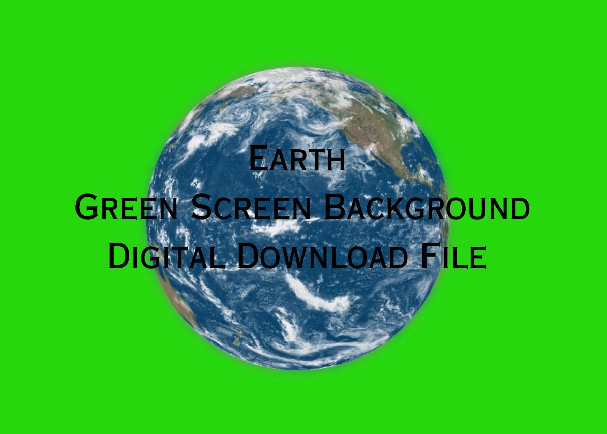 Earth Green Screen | Animated Rotating Planet Green Screen Background ...