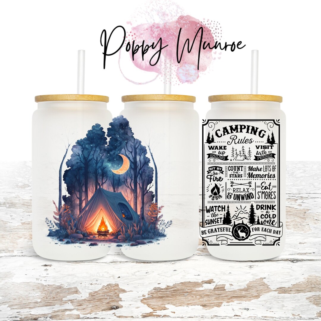 Camp Life Libbey Cup Png Sublimation Design,16oz Libbey Cup Png,camp Life Glass Can Png ...