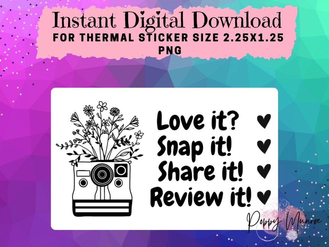 Love It? Snap, Share and Review Thermal PNG Download | Packaging ...