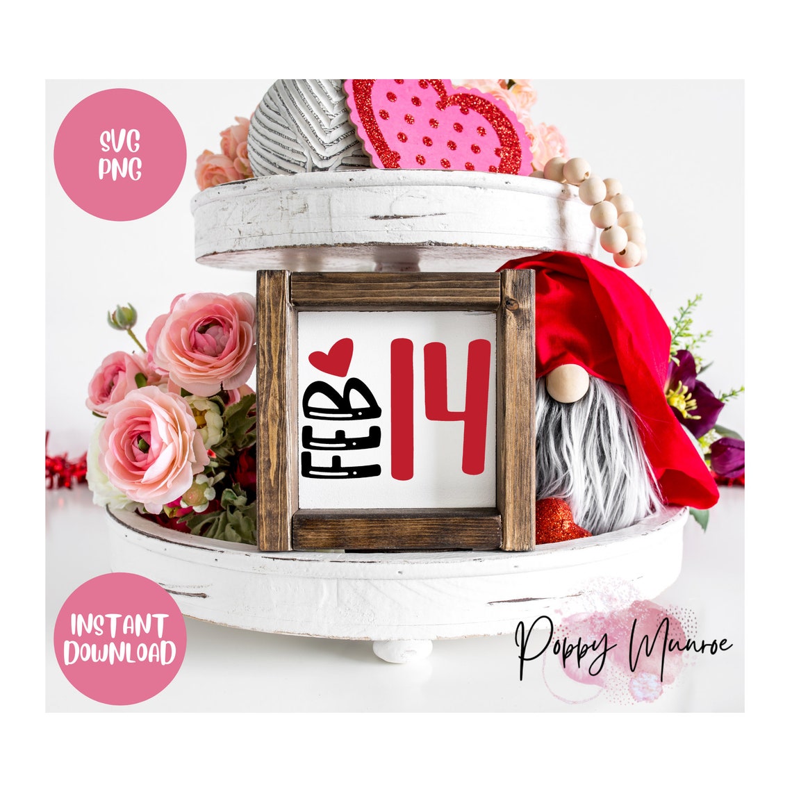 February 14 SVG Valentines Day Svg Png Love Digital Download | Etsy