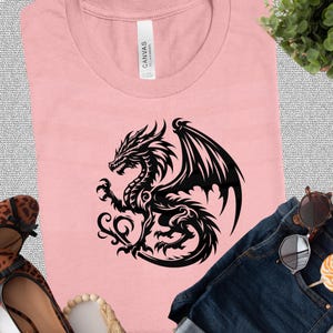 48 Dragons Bundle Designs SVG, Dragon Silhouette, Dragon Cricut File ...