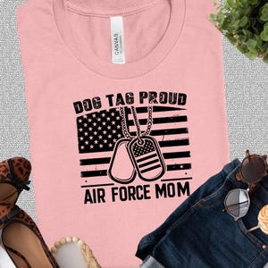 Proud Air Force Mom Flag SVG Bundle, Air Force Mom Cut Files, PNG DXF ...