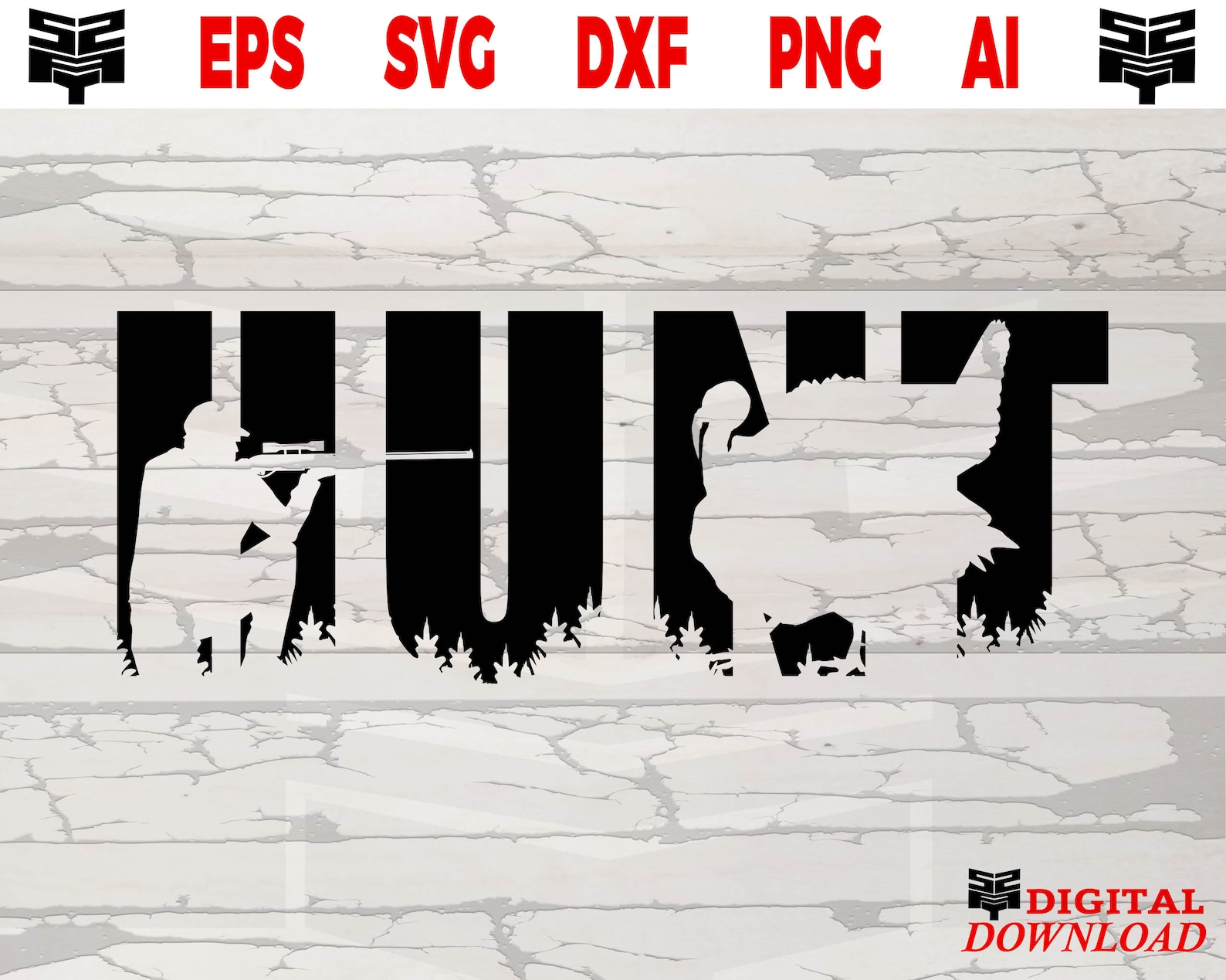 Turkey Svg Turkey Hunting With Rifle Svg Files Thanksgiving Svg, Turkey ...