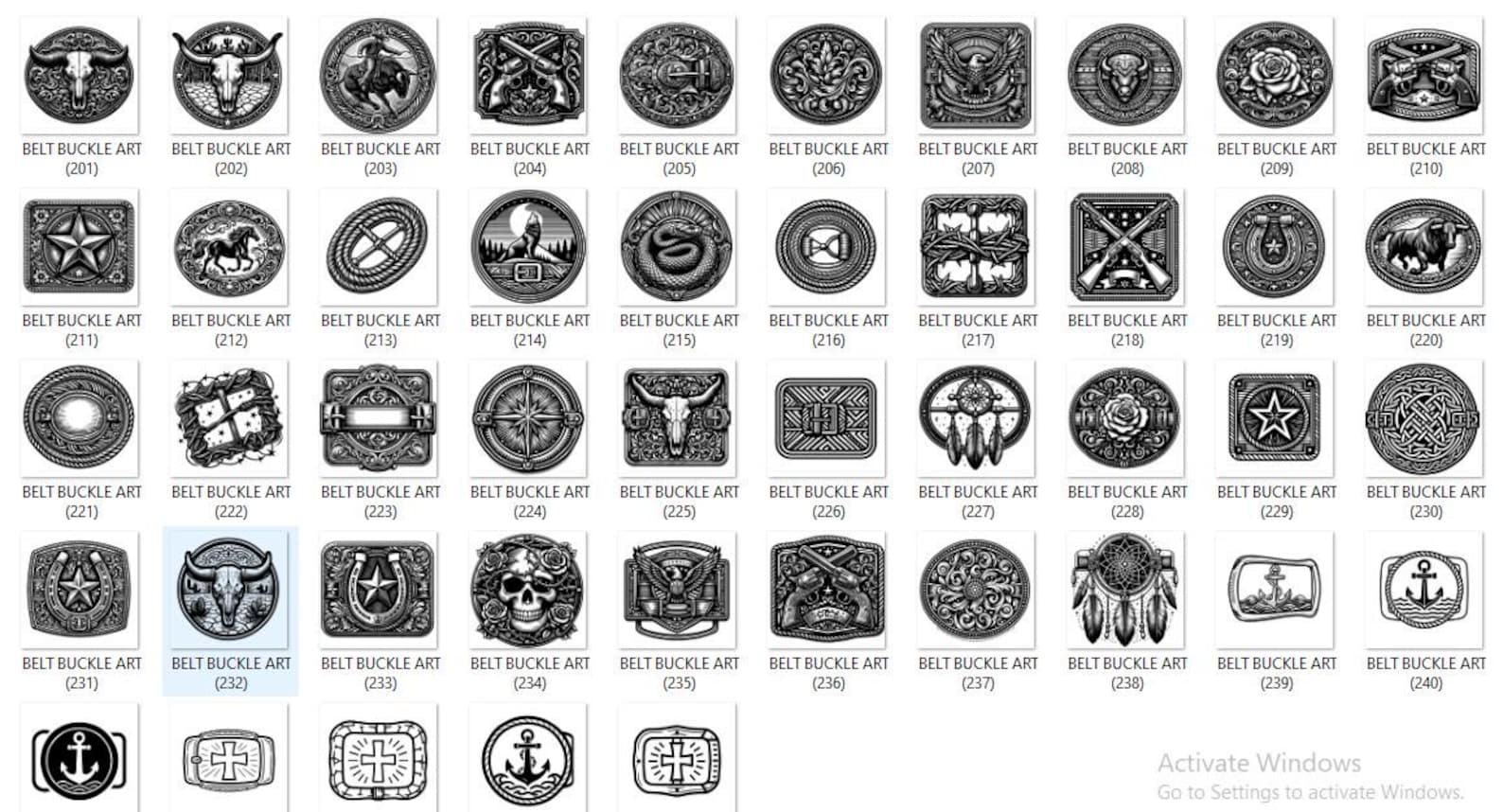 Belt Buckle Laser Engraving SVG Bundle | Western, Cowboy, Rodeo Belt ...