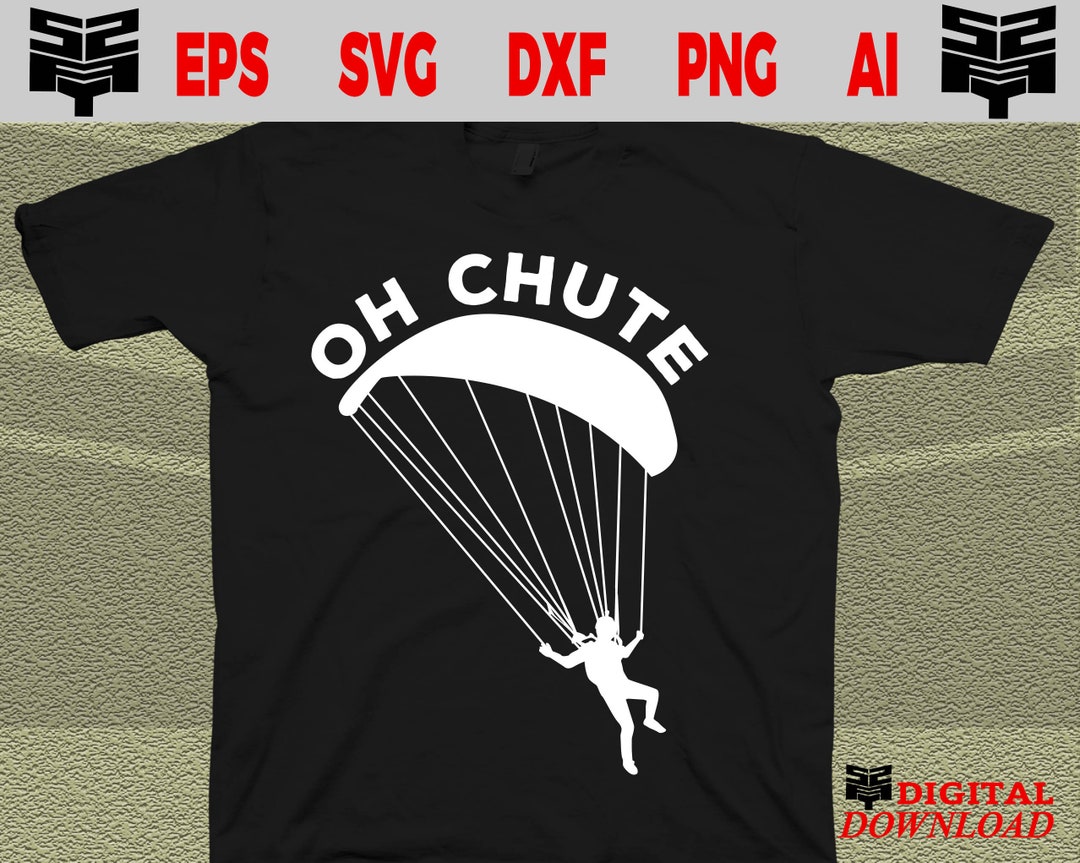 Paragliding Svg - Cool Oh Chute Paragliding Svg File - Paraglider Svg ...