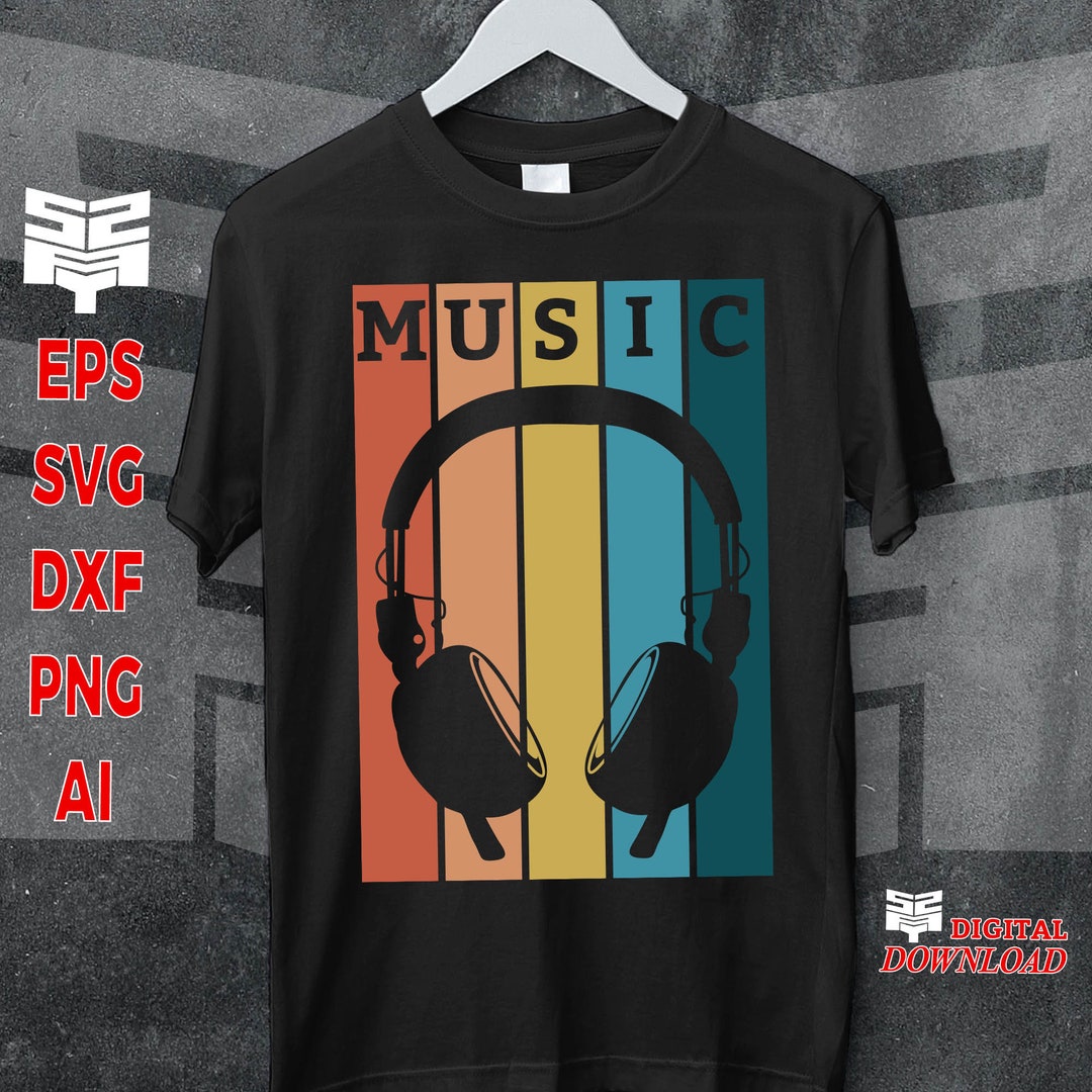 Dj Svg Cut Files Cool Dj Retro Music Digital Cut Files Dj Music Svg, Dj ...