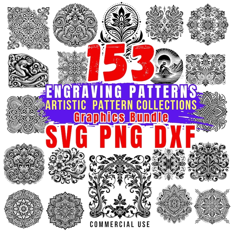 Scroll Engraving Patterns - Etsy