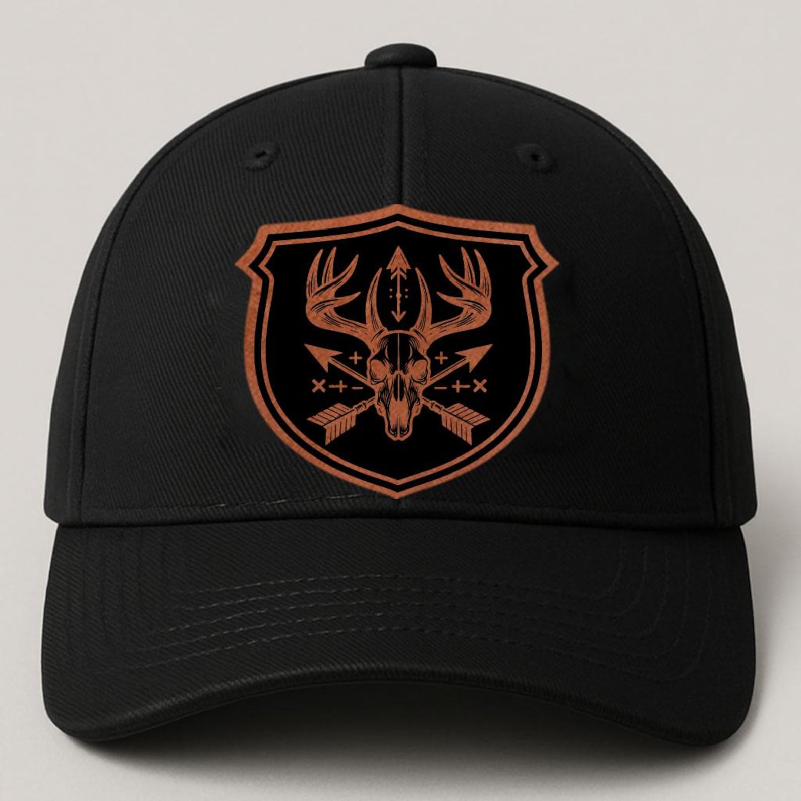 Hunting Hat Patch Bundle SVG | Leather Patch Templates for Hats, Caps ...