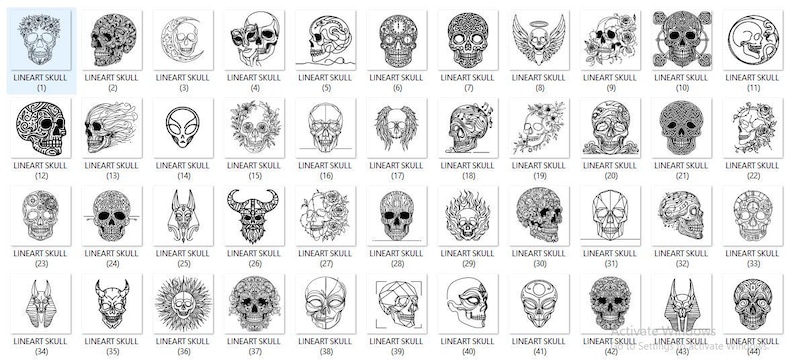 Minimalist Skull SVG and DXF Bundle | Skull Line Art PNG | Single Line ...