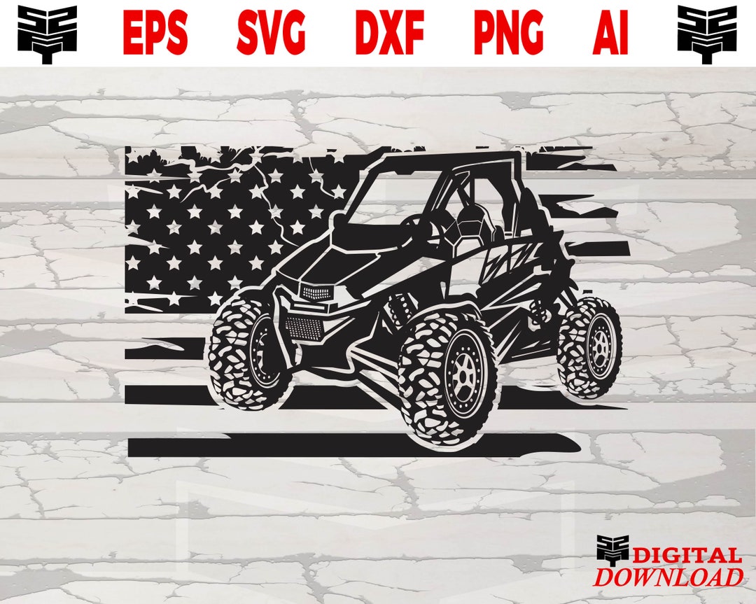 Polaris Rzr Svg Cut Files / Cool Polaris Rzr US Vintage Flag Digital ...