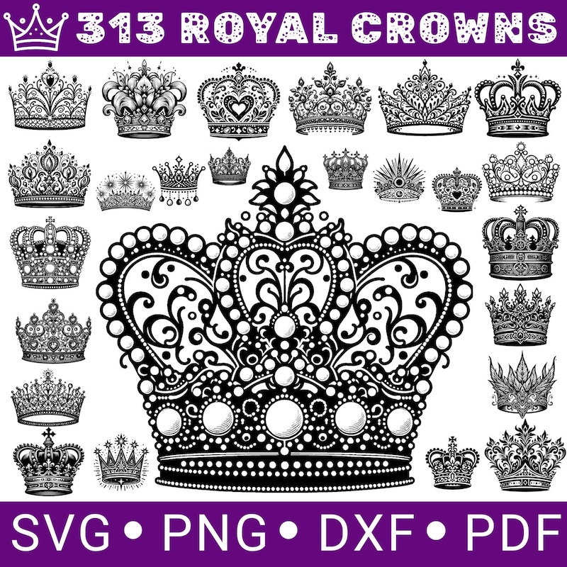 Crown Svg - Etsy